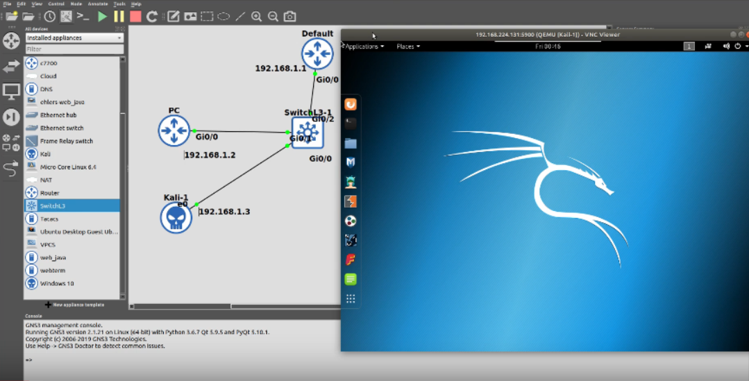 CAM Overflow attack With Kali Linux and GNS3 - CCDTT Security