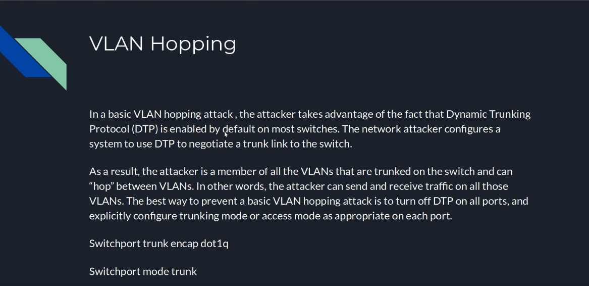 Vlan Hopping Double Tagging And Stp Attacks Ccdtt Security