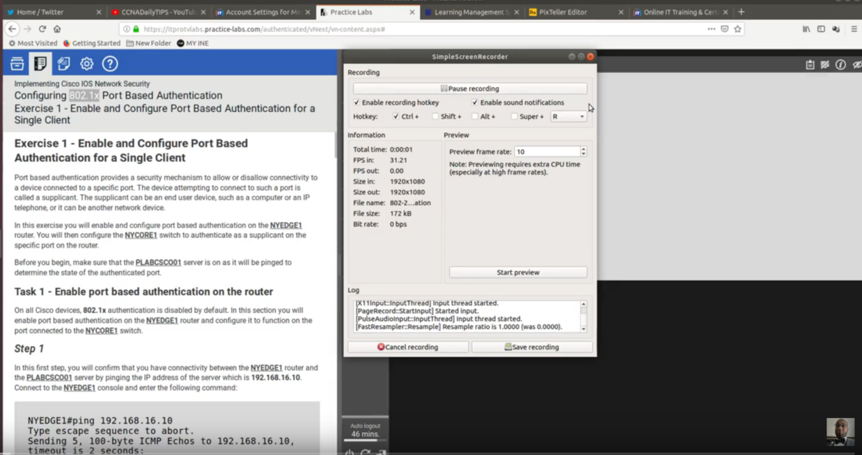 CCNA Security | Configuring 802.1x Port Based Authentication - IINS