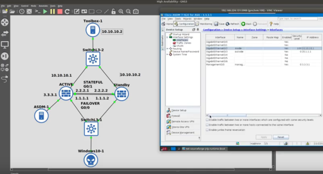 High Availability Failover With Active Standby Configuration | Cisco ASA